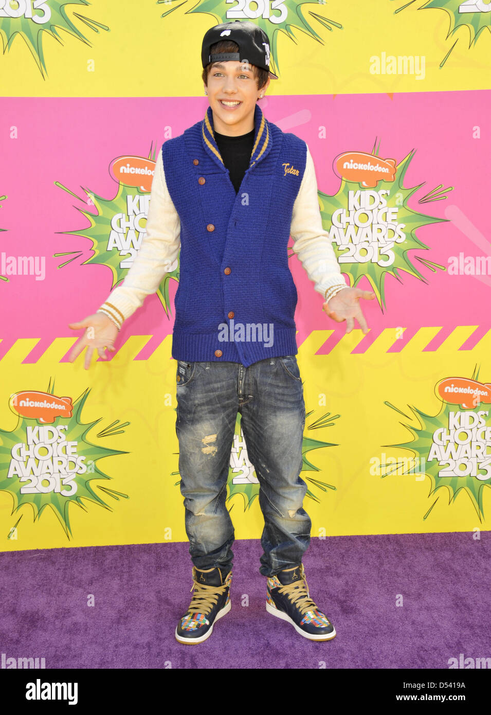 Los Angeles, USA. 23rd March, 2013.Austin Mahone attending the ...