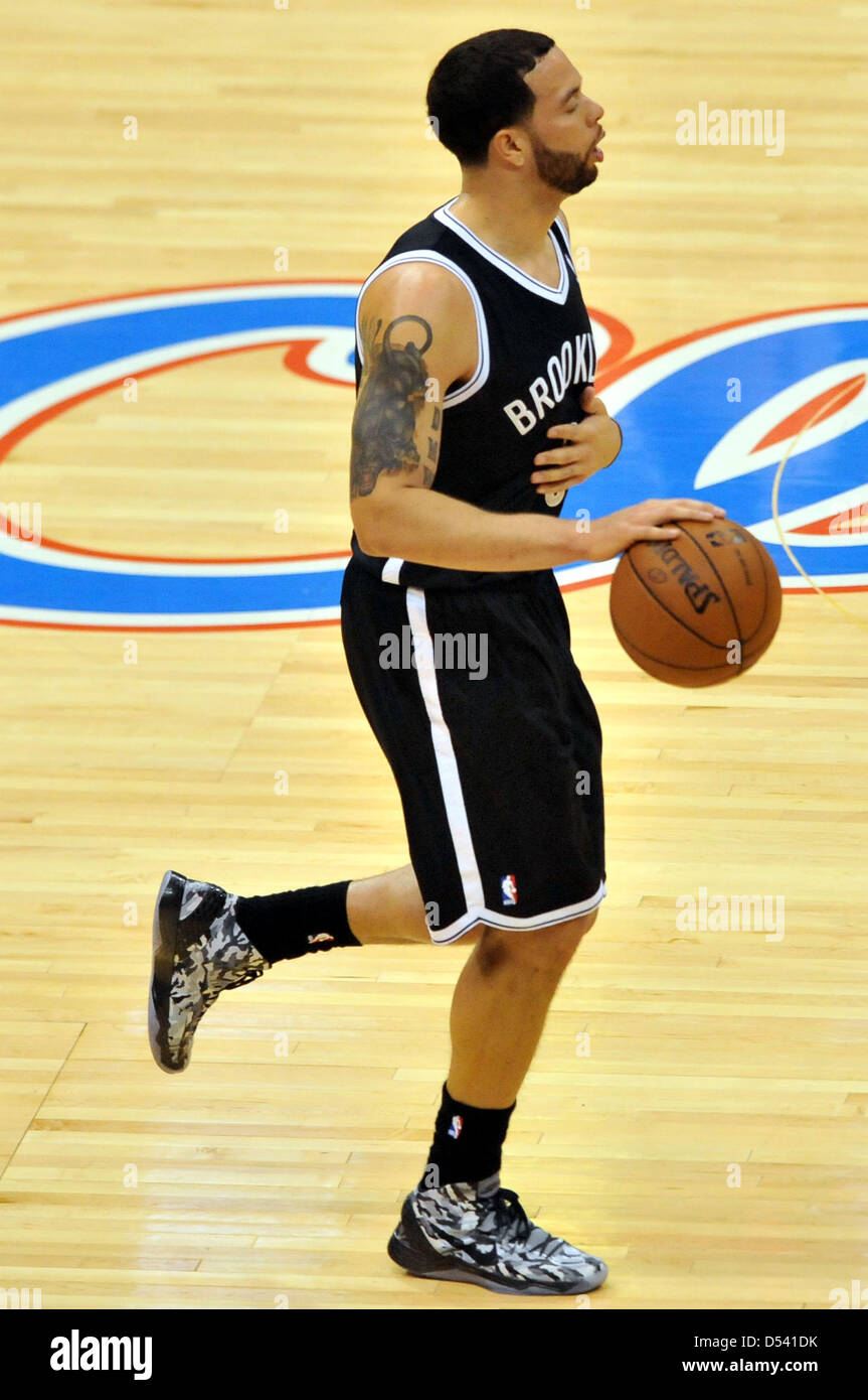 Los Angeles, USA. 23rd March, 2013. Nets' Deron Williams #8 during the ...