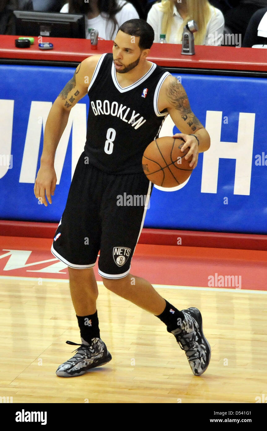 Los Angeles, USA. 23rd March, 2013. Nets' Deron Williams #8 during the ...