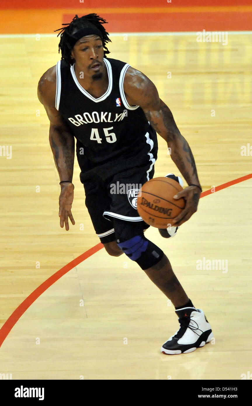 Los Angeles, USA. 23rd March, 2013. Nets' Gerald Wallace #45 during the ...