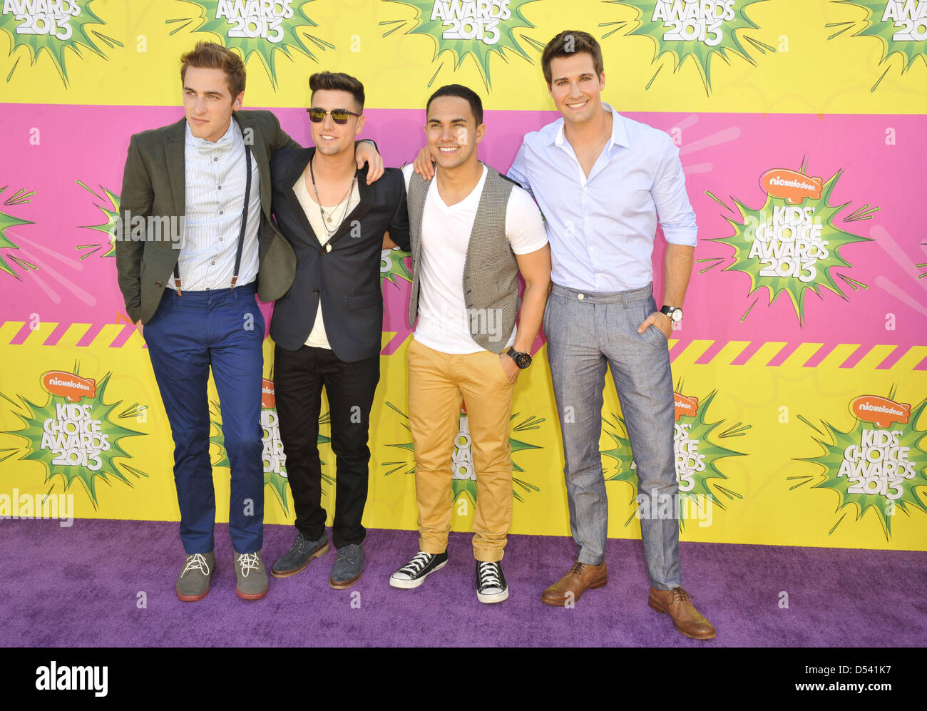 Los Angeles, USA. 23rd March, 2013.Big Time Rush attending the ...