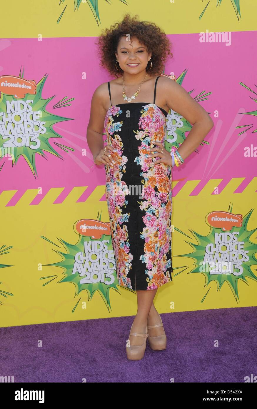 Los Angeles, USA. 23rd March 2013. US singer Rachel Crow arrives at ...