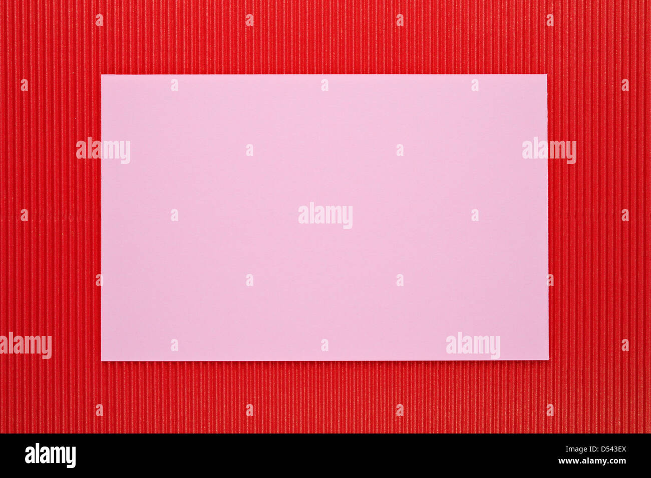 Greeting card on corrugated cardboard Stock Photo - Alamy