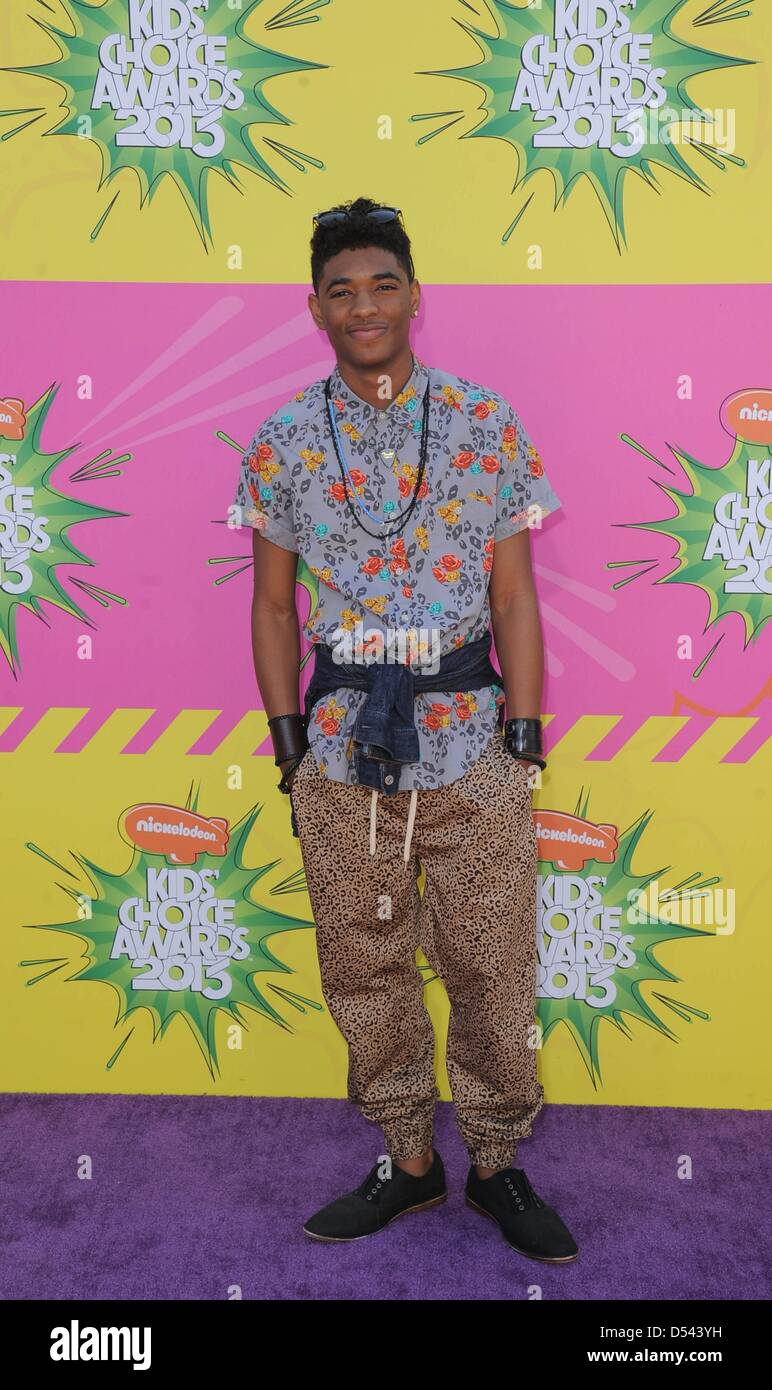 US actor Nadji Jeter arrives at Nickelodeon's 26th Annual Kids' Choice ...
