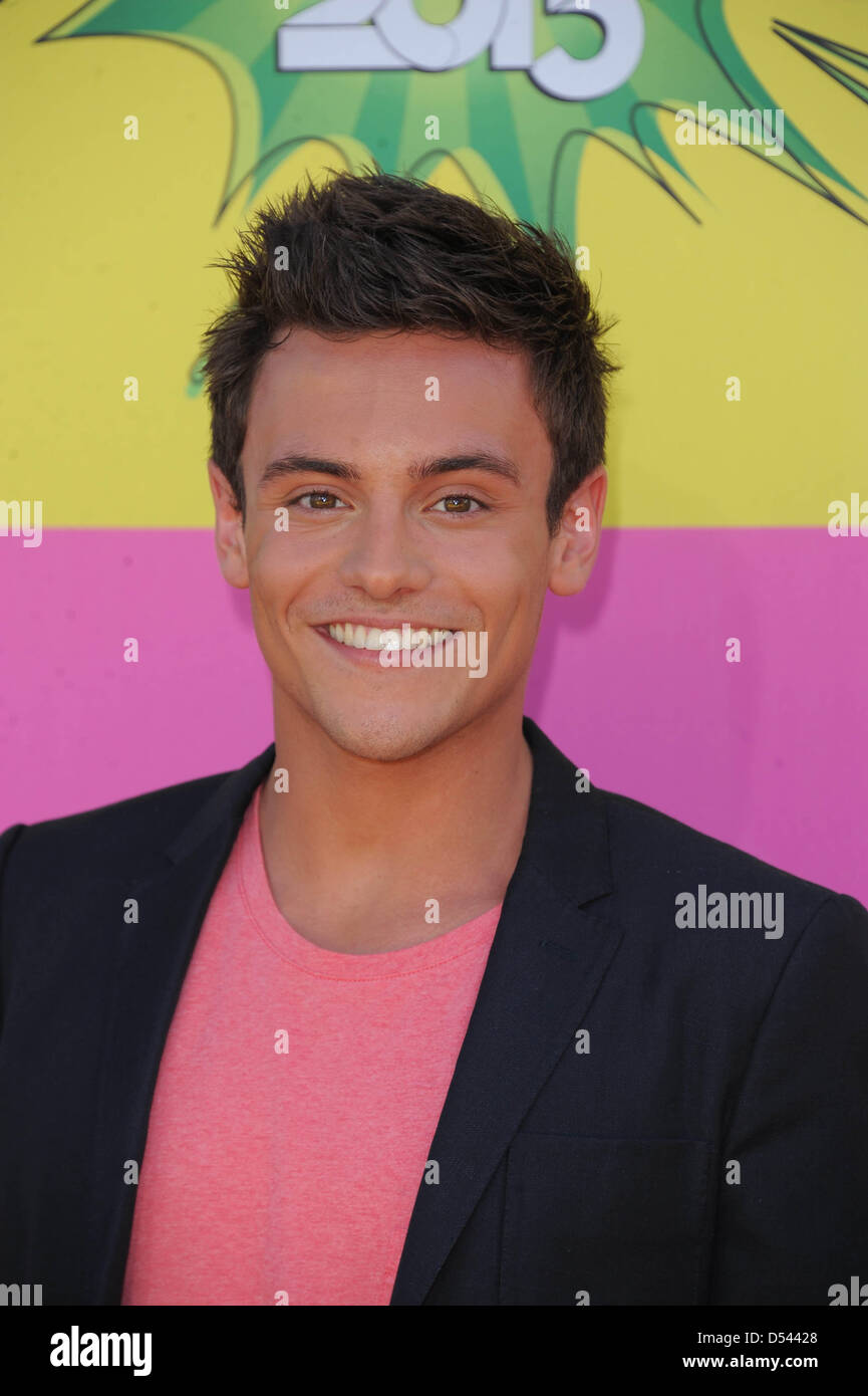British swimmer Tom Daley arrives at Nickelodeon's 26th Annual Kids ...