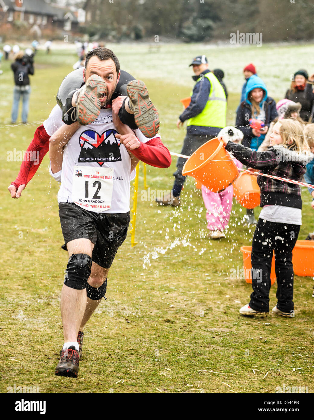 Wife carrying race hi-res stock photography and images - Alamy
