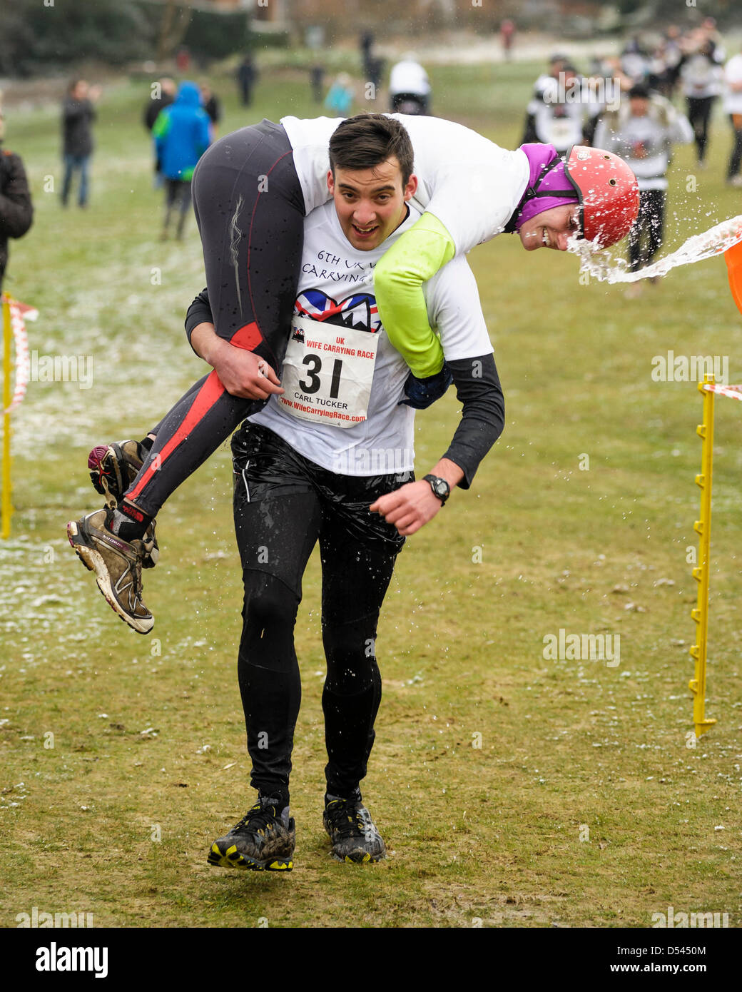 Wife carrying race hi-res stock photography and images - Alamy