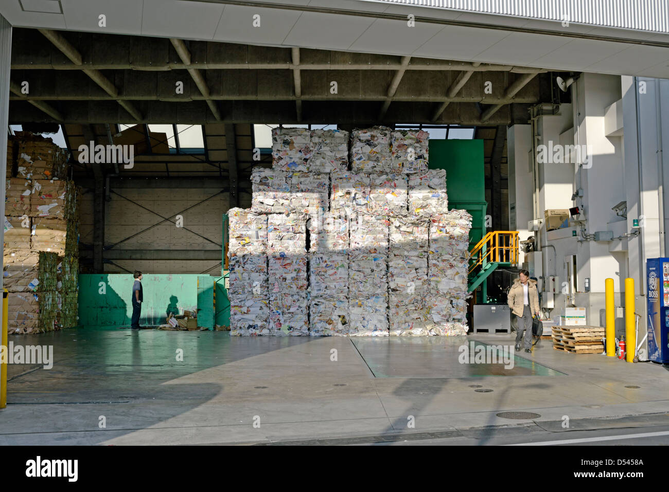 Paper recycling in Japan Stock Photo - Alamy