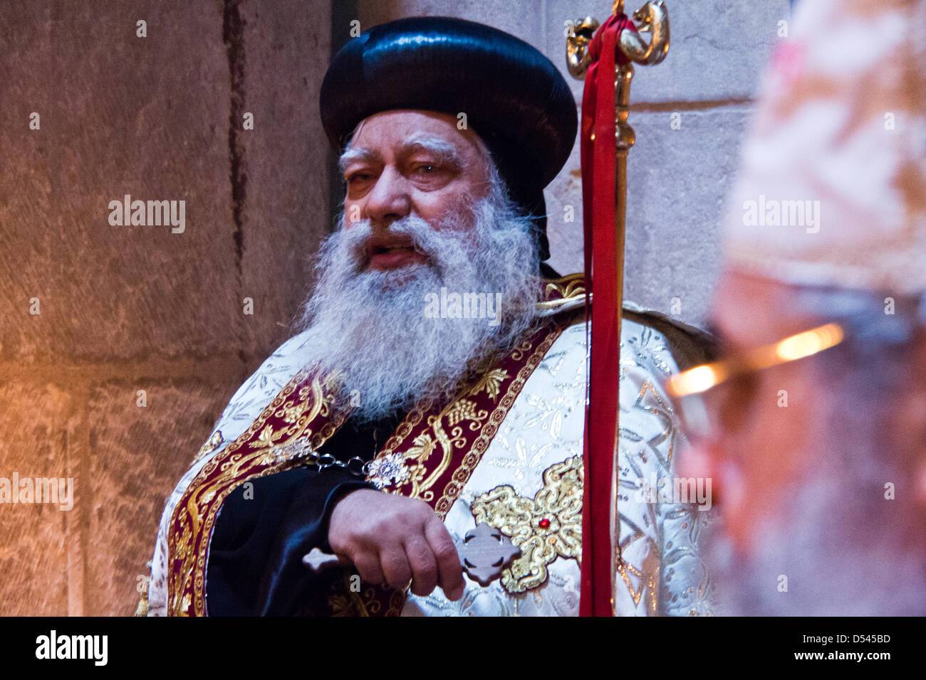 Jerusalem, Israel. 24th March, 2013. Anba Abraham, Coptic Orthodox ...