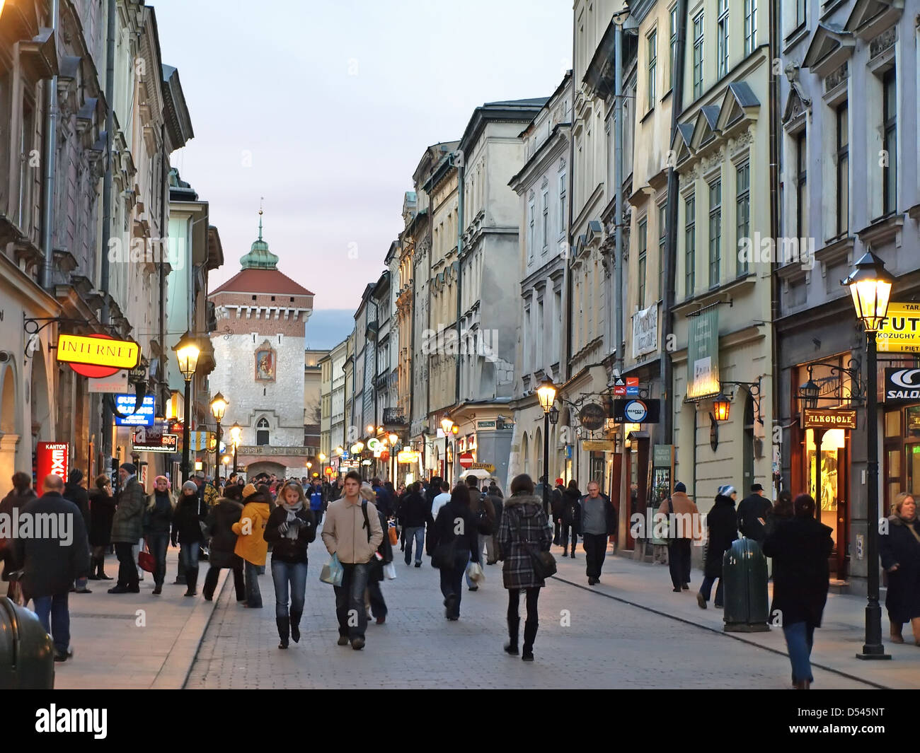 Florianska street in Krakow Stock Photo - Alamy
