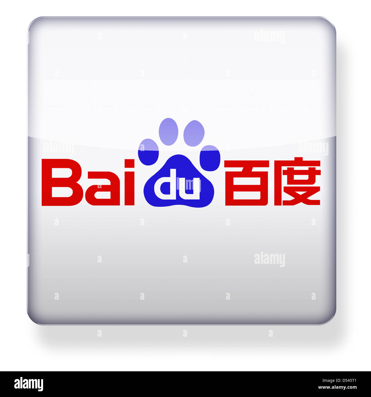 Baidu logo as an app icon. Clipping path included Stock Photo - Alamy