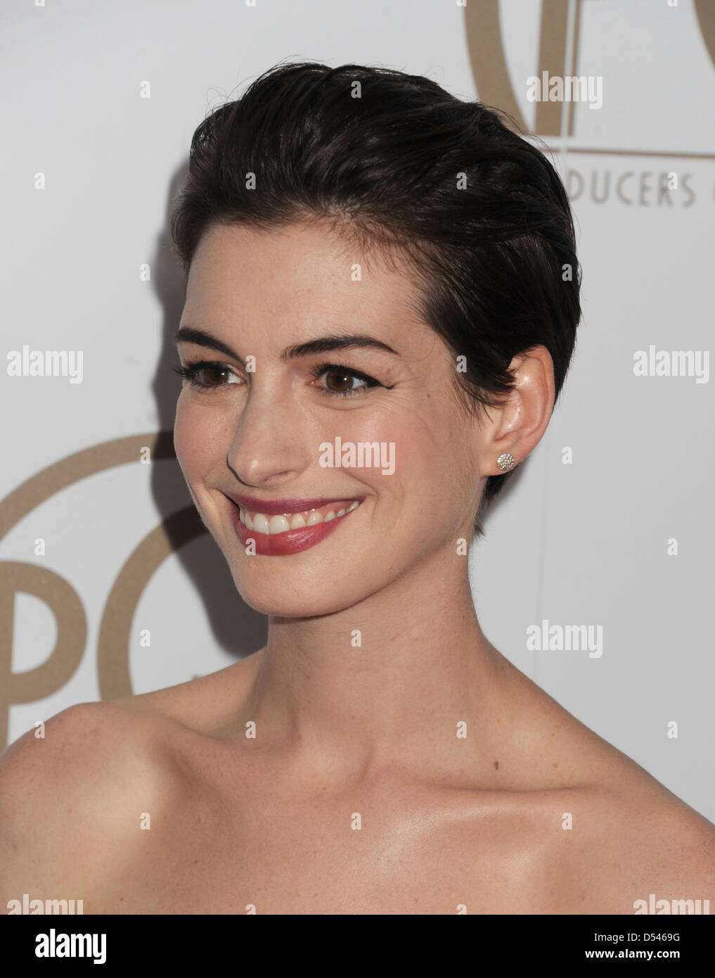 ANNE HATHAWAY US film actress in January 2013. Photo Jeffrey Mayer ...