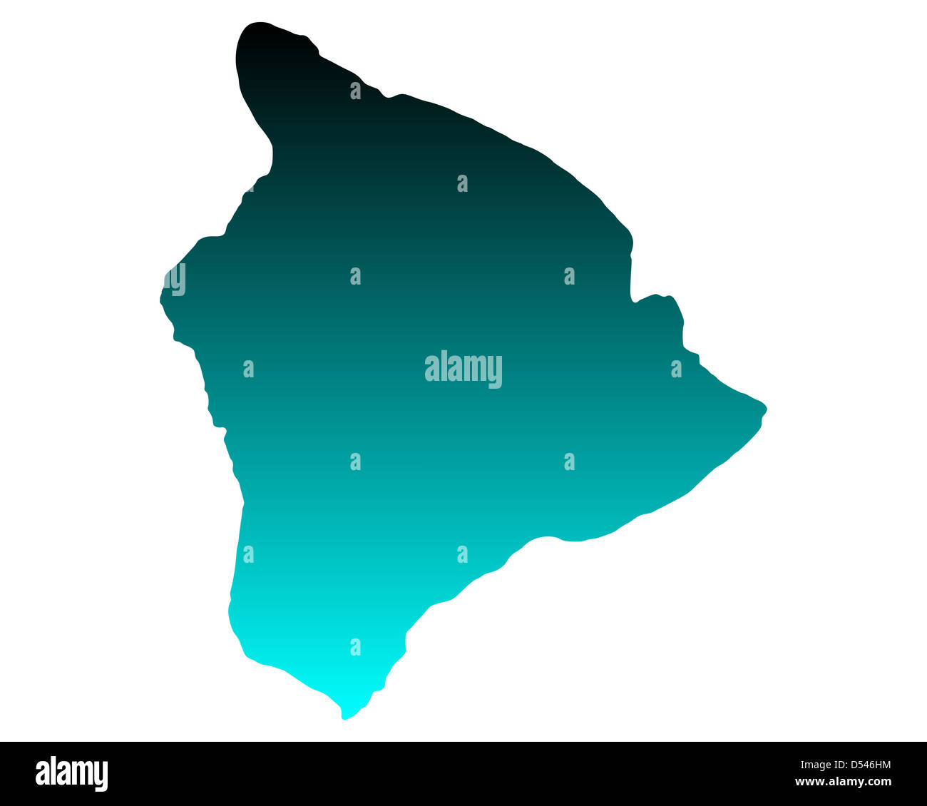 Map of Hawaii Stock Photo - Alamy