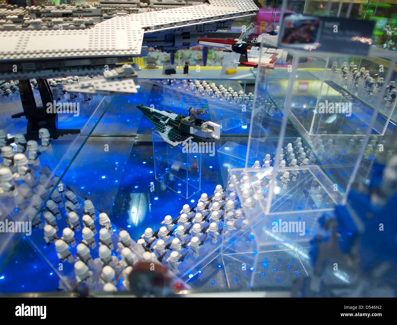 Lego models of Star Wars ships and characters Stock Photo - Alamy