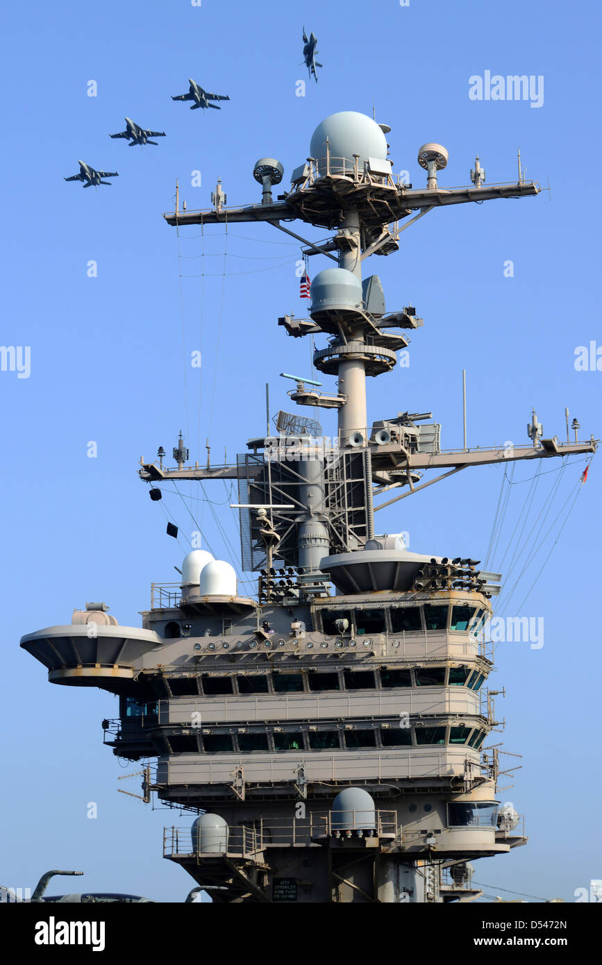 Aircraft Carrier Conning Tower High Resolution Stock Photography and ...