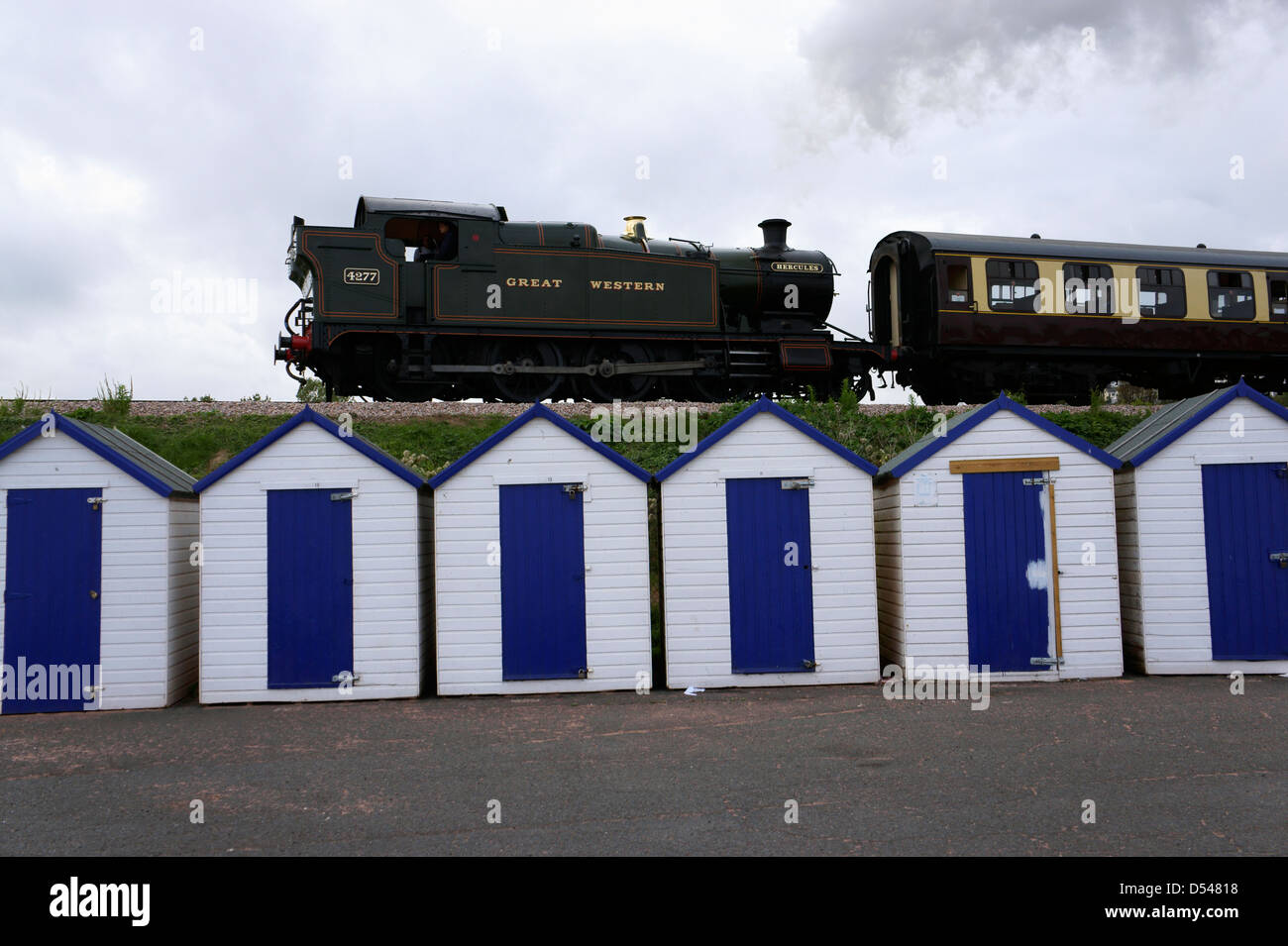 Steam Locomotive 'Hercules' GWR 4200 Class - Number 4277 leaving ...