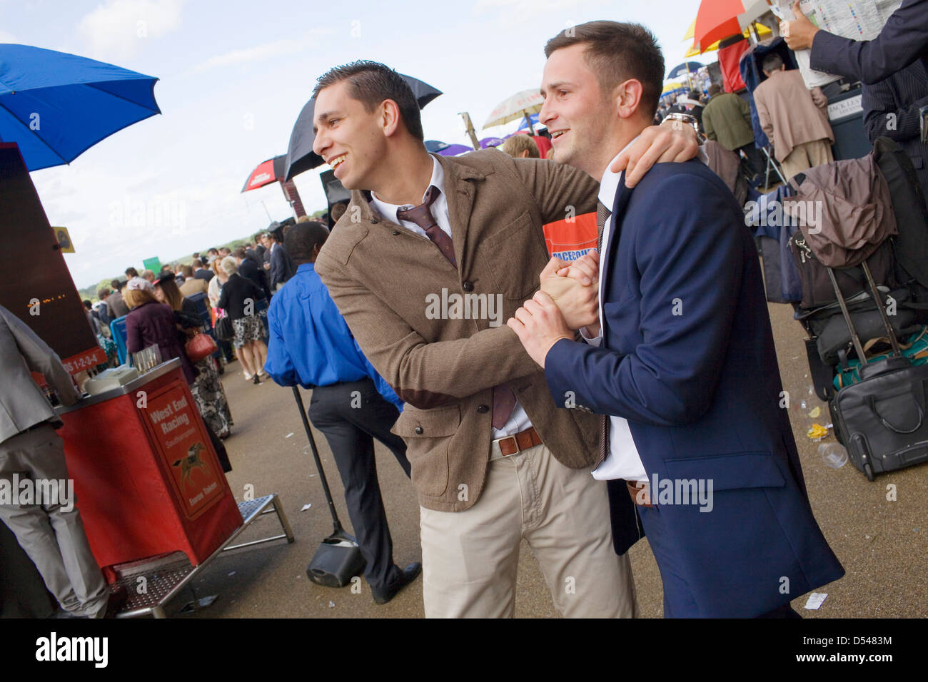 Male punters at Royal Ascot horse race festival Stock Photo - Alamy