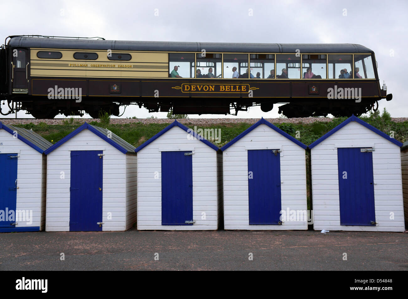 The last carriage on the Steam Locomotive 'Hercules' GWR 4200 Class ...