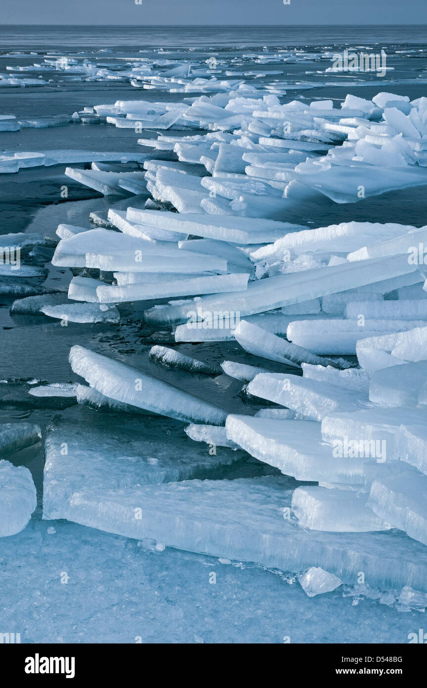 Ice floes on the Markermeer. Lelystad, The Netherlands Stock Photo - Alamy