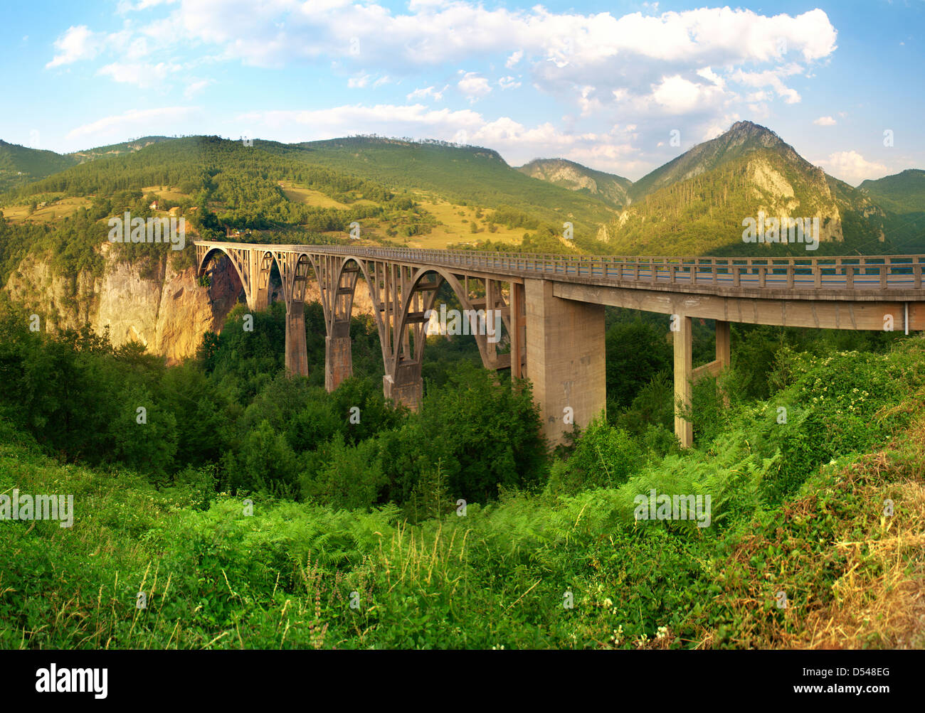 Concrete bridge over river in hi-res stock photography and images - Alamy