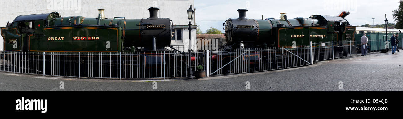 Panoramic of Steam Locomotives 'Goliath' GWR 5205 Class - No. 5239 ...