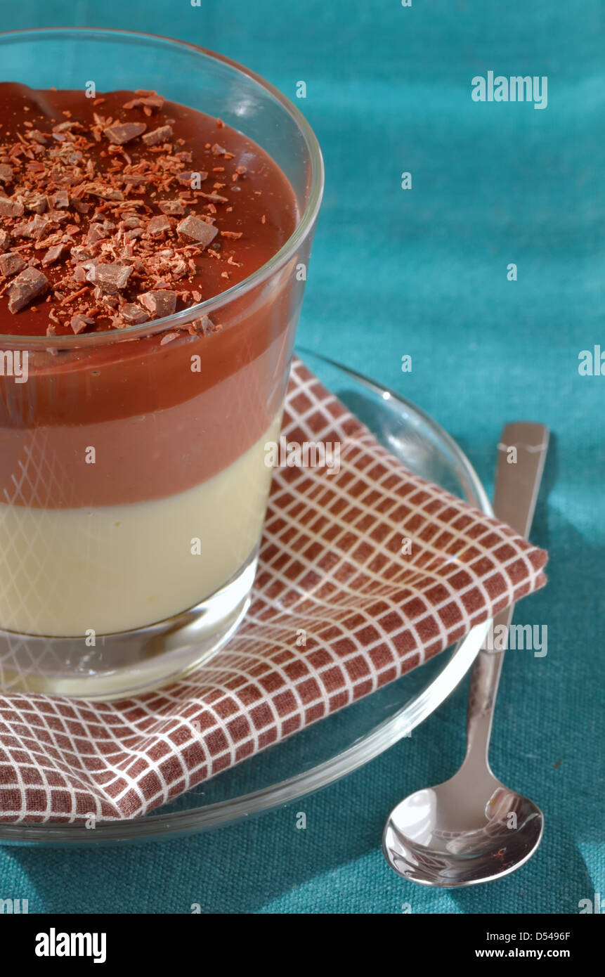 three layered chocolate Stock Photo - Alamy