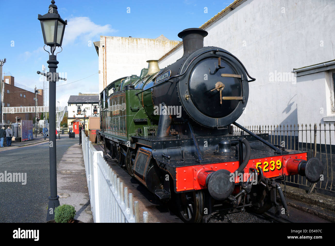 Steam Locomotive 'Goliath' GWR 5205 Class - Number 5239 parked at ...