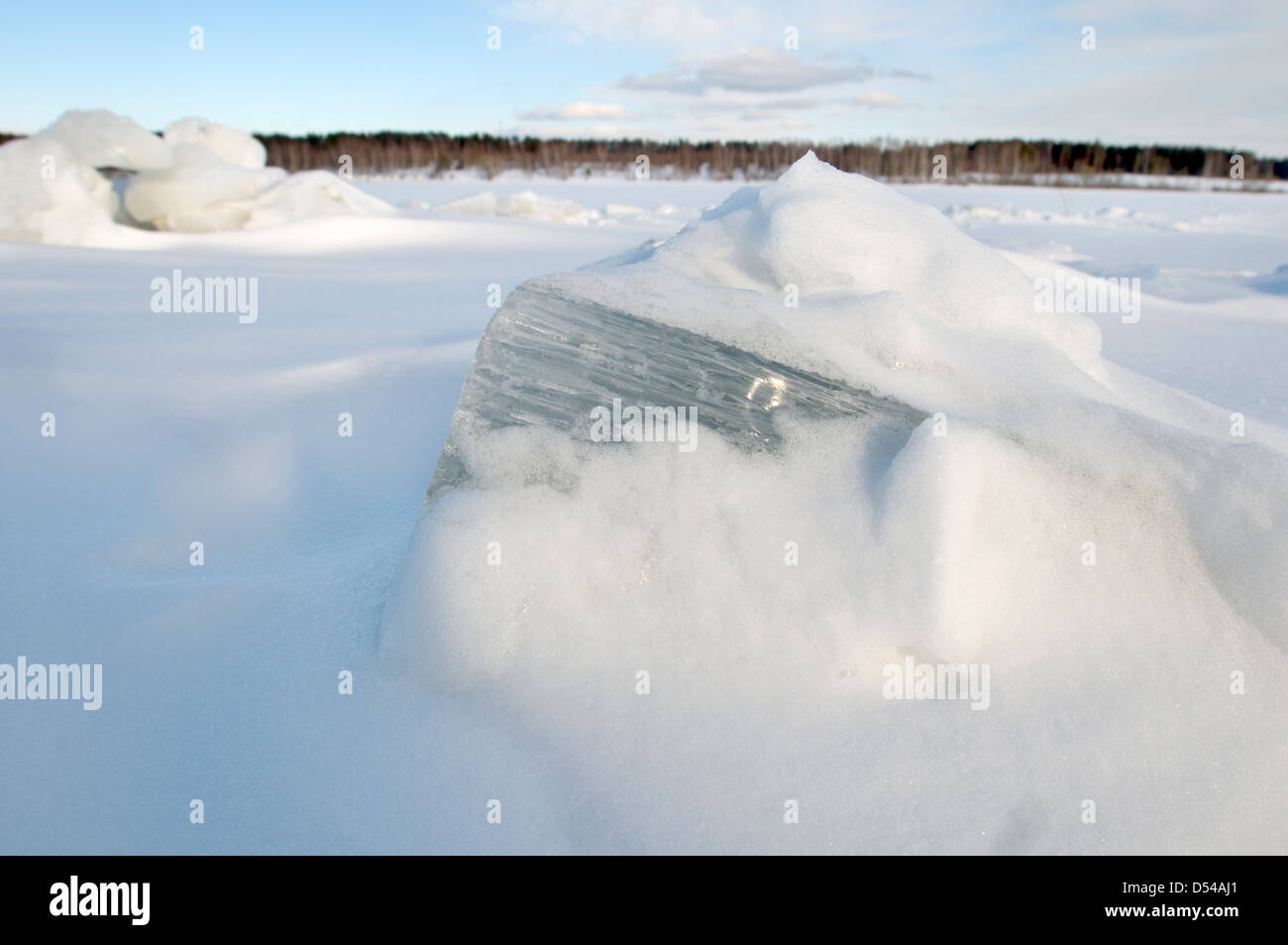 Beautiful river ice Stock Photo - Alamy