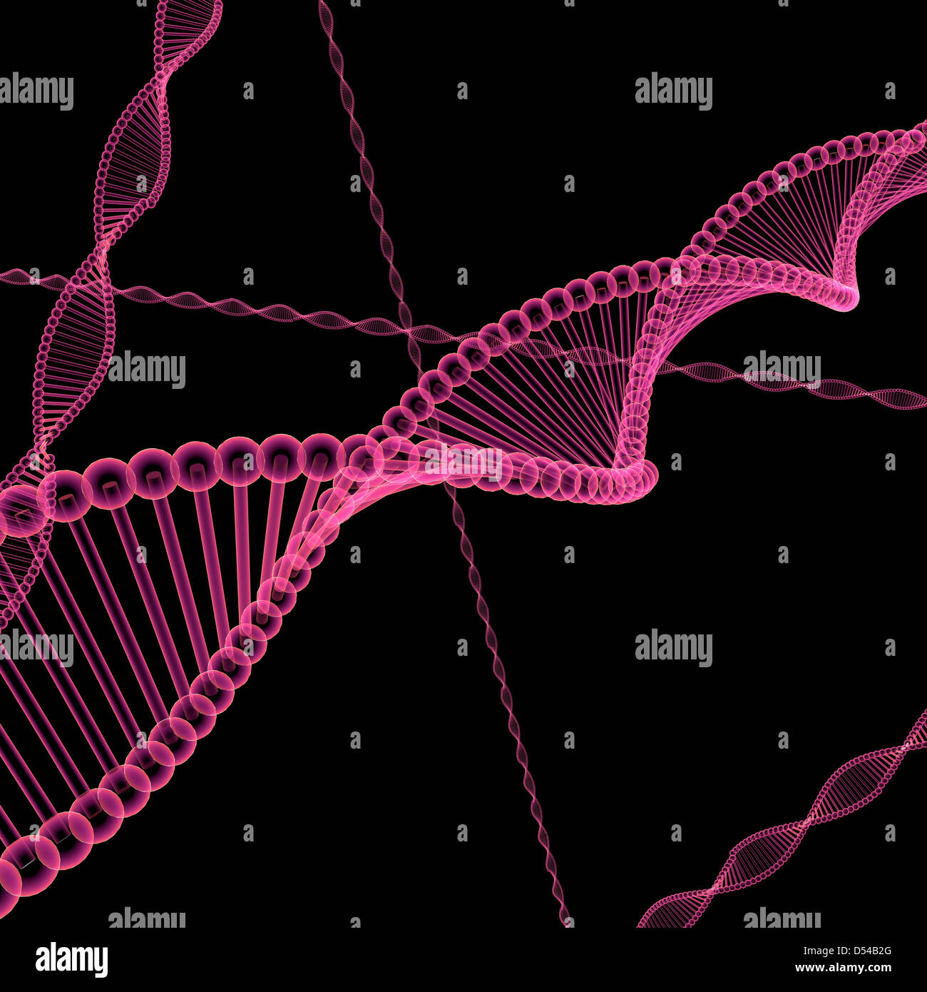 DNA strand as a symbol of the emergence of life on planet earth Stock ...