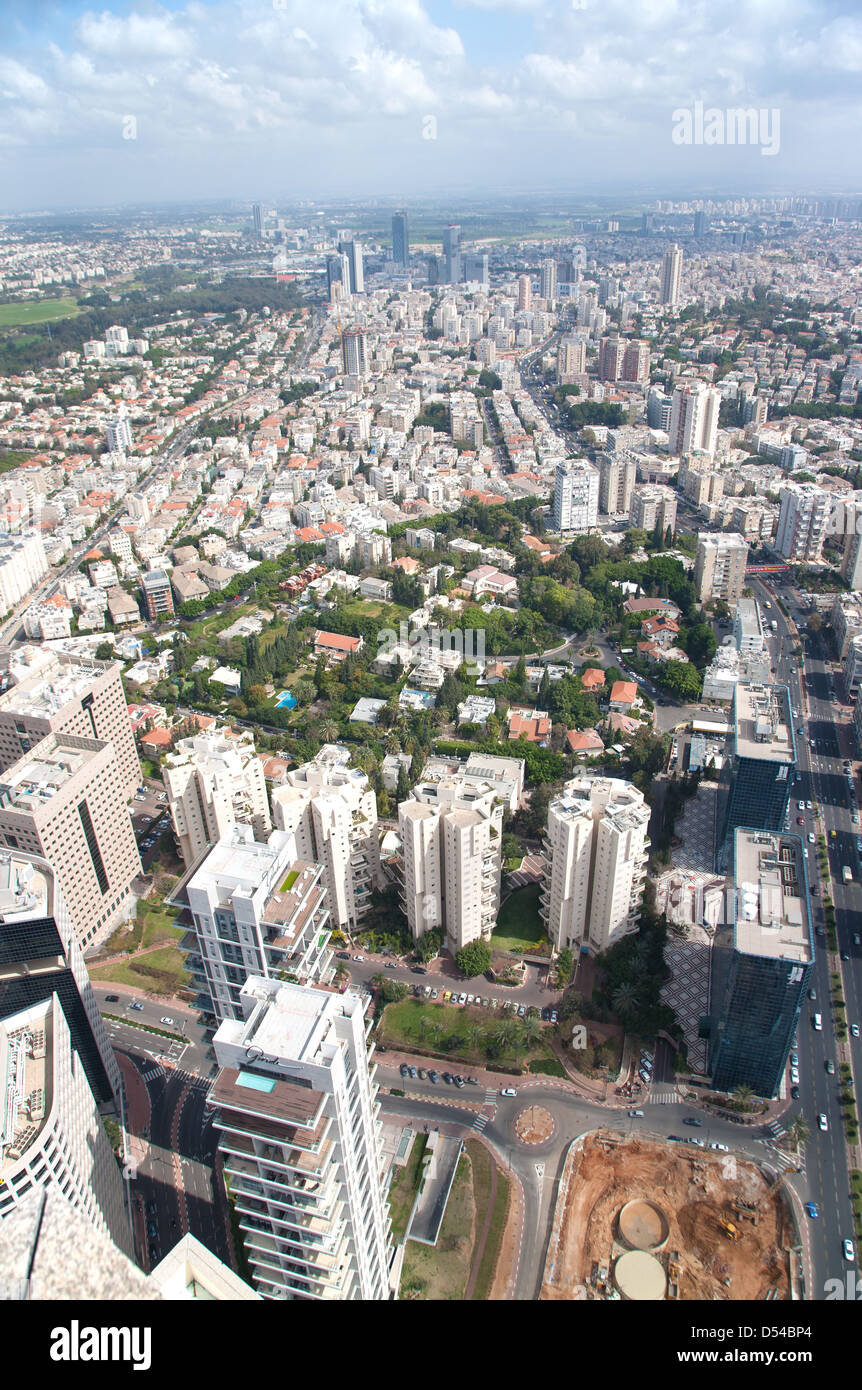 Aerial view of Tel Aviv, Israel, Middle East Stock Photo - Alamy