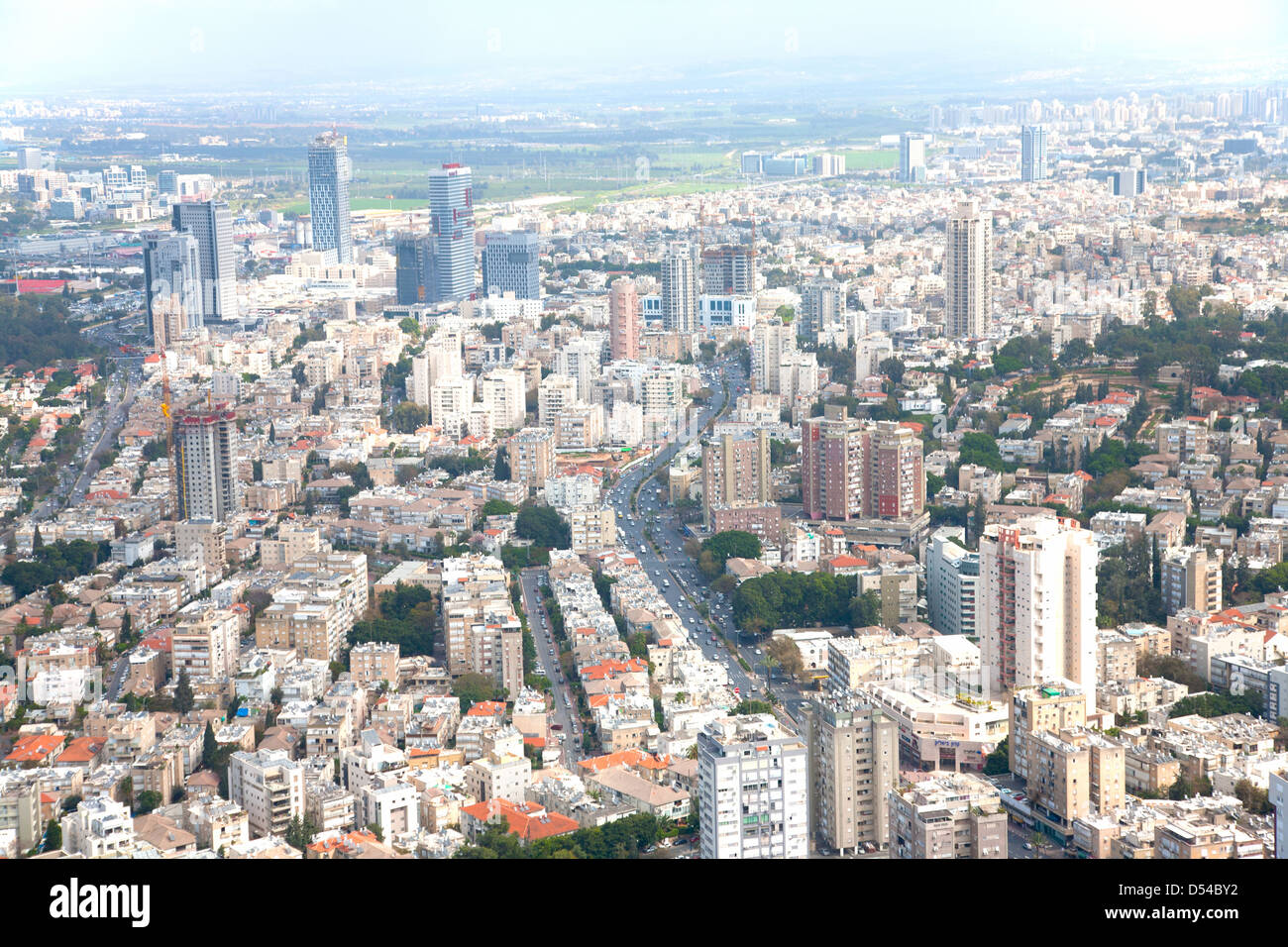 Aerial view of Tel Aviv, Israel, Middle East Stock Photo - Alamy