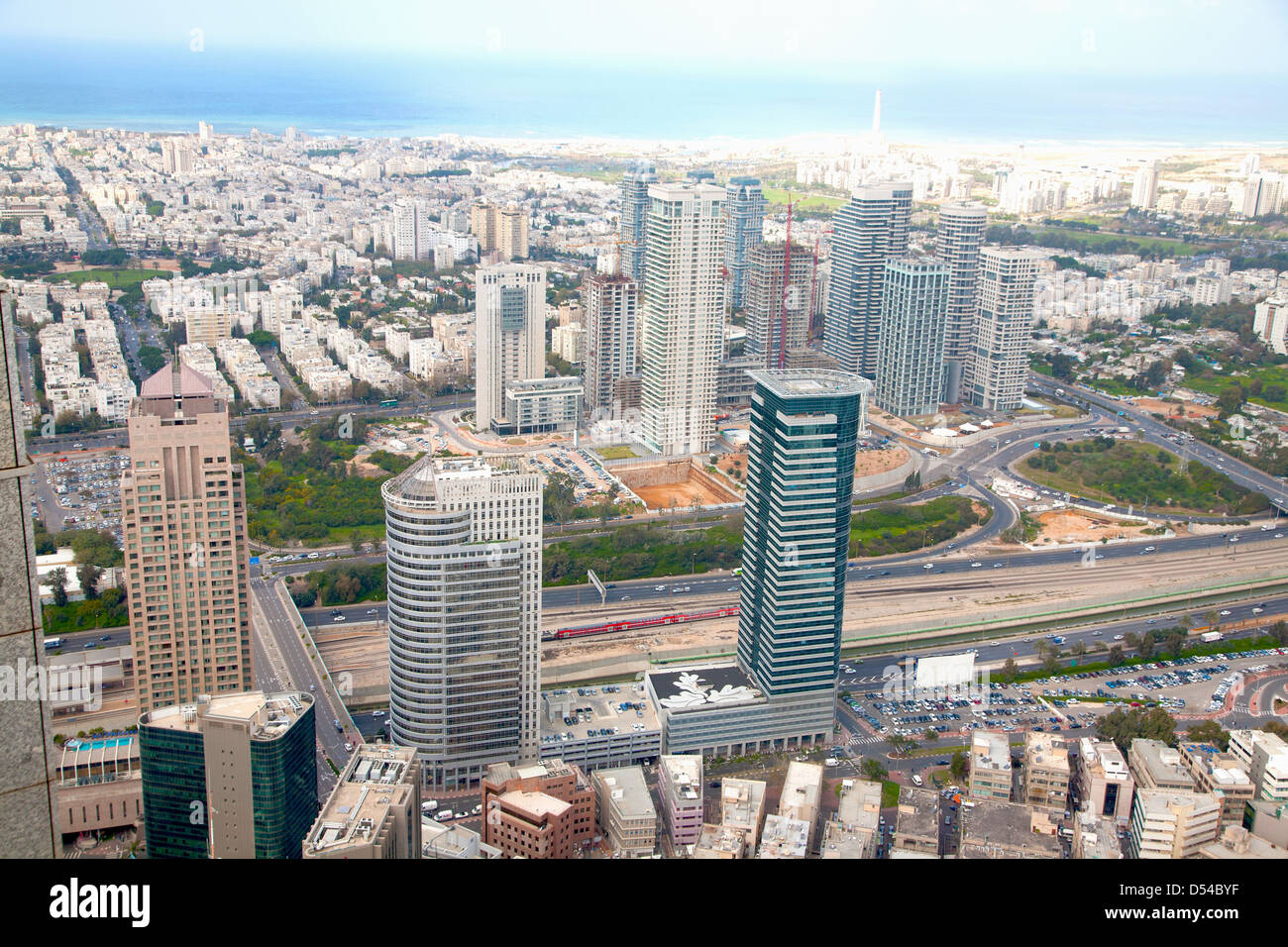 Aerial view of Tel Aviv, Israel, Middle East Stock Photo - Alamy