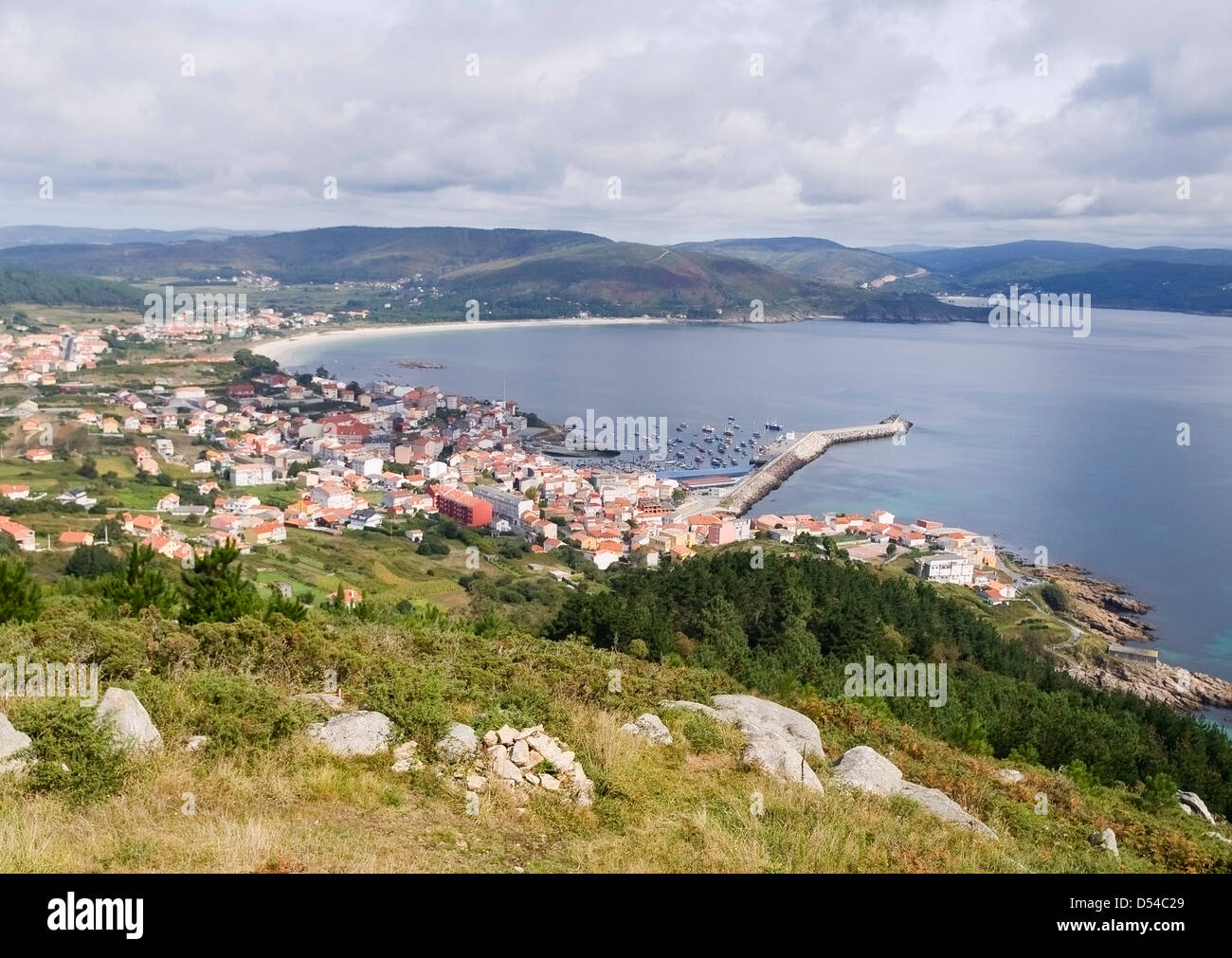 Finisterre Village in Galicia, Spain Stock Photo - Alamy