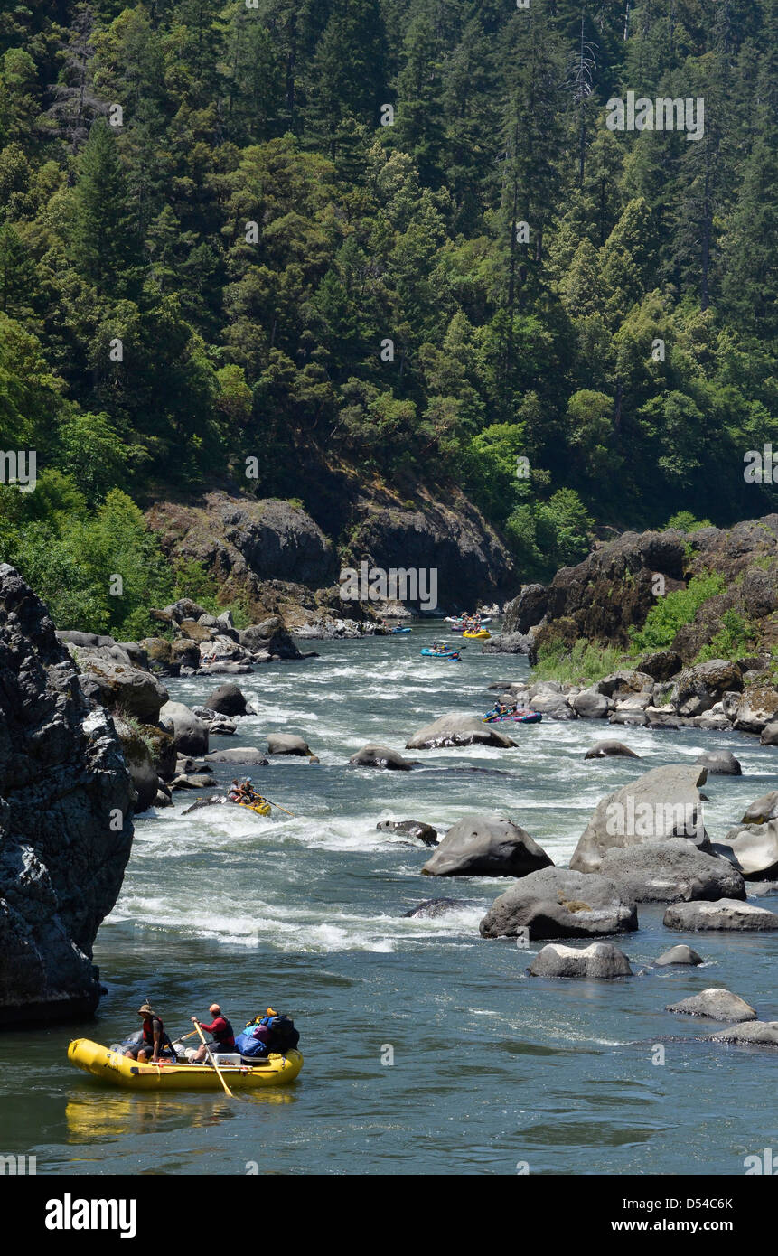Rafting Blossom Bar Rapid on Oregon's Rogue River Stock Photo - Alamy