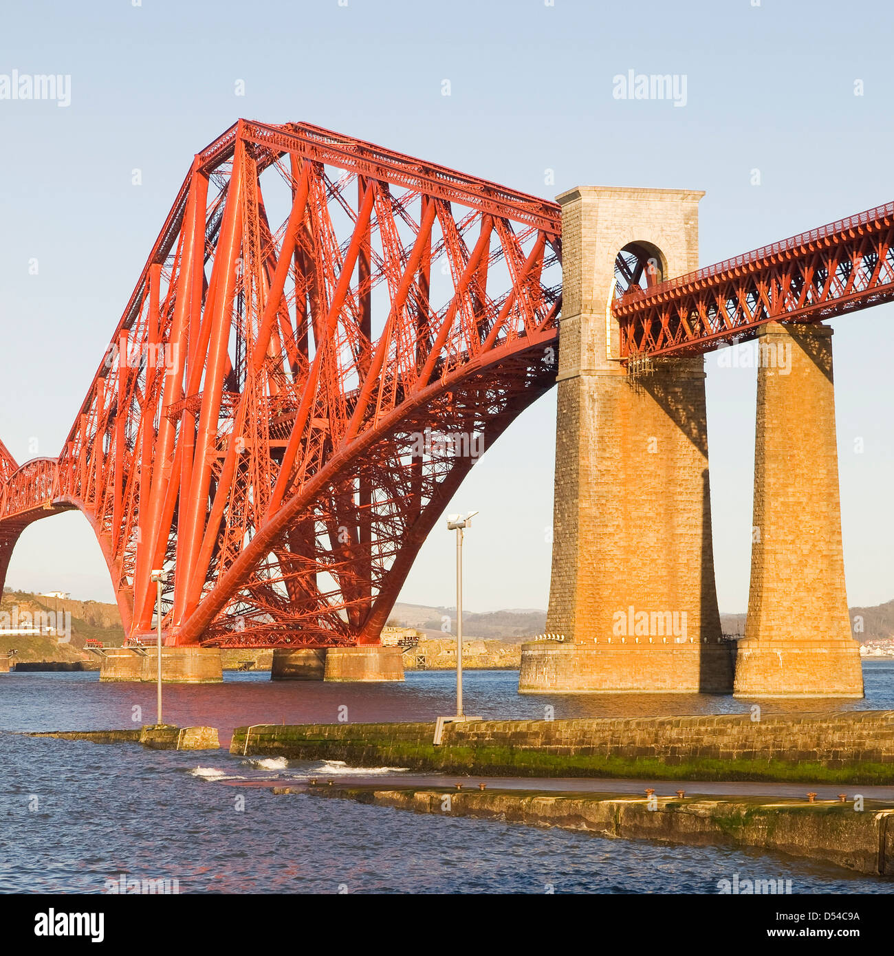 Forth Rail Bridge, Edinburgh, Scotland.This bridge connects the towns ...