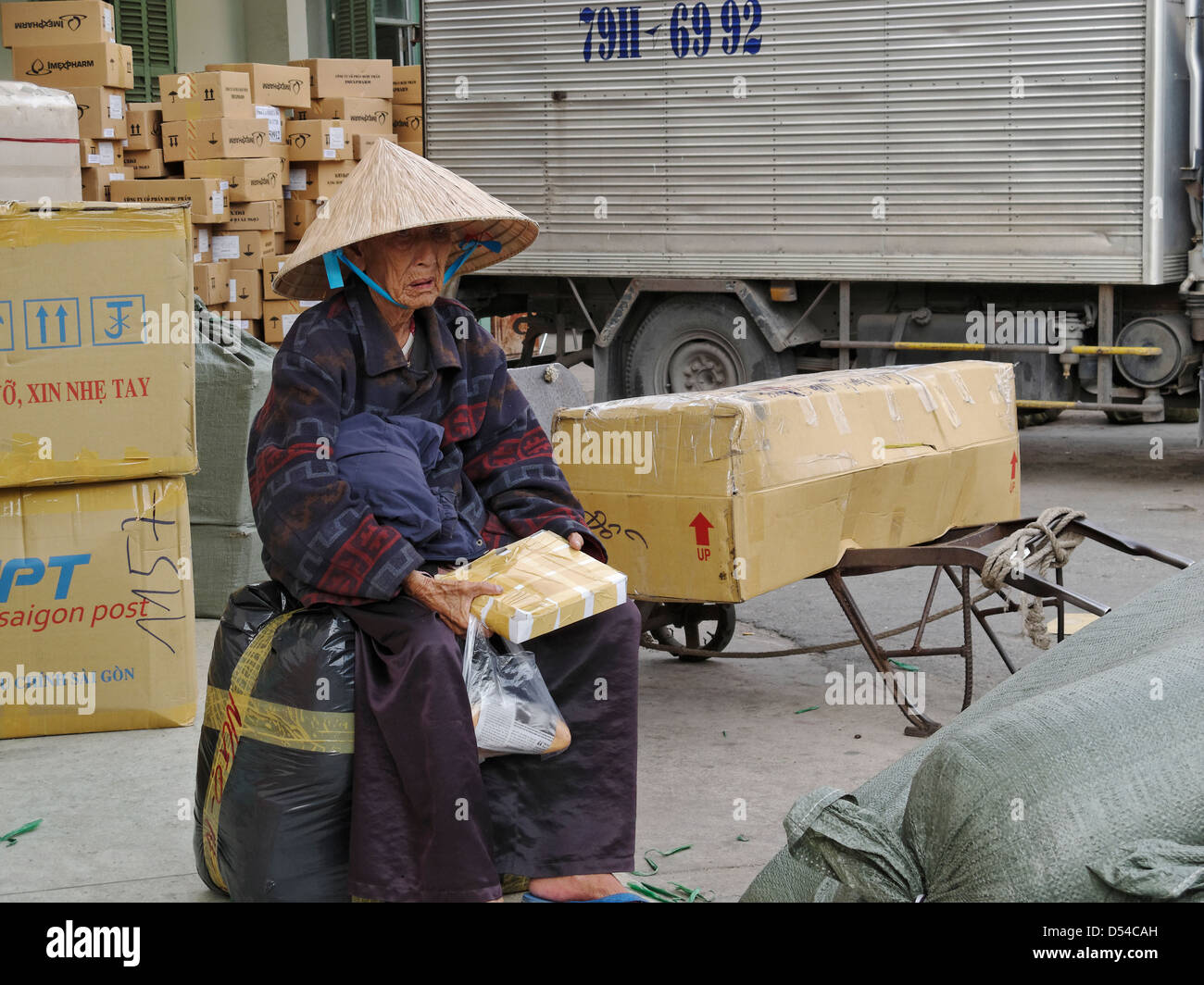 Female postal worker hi-res stock photography and images - Alamy