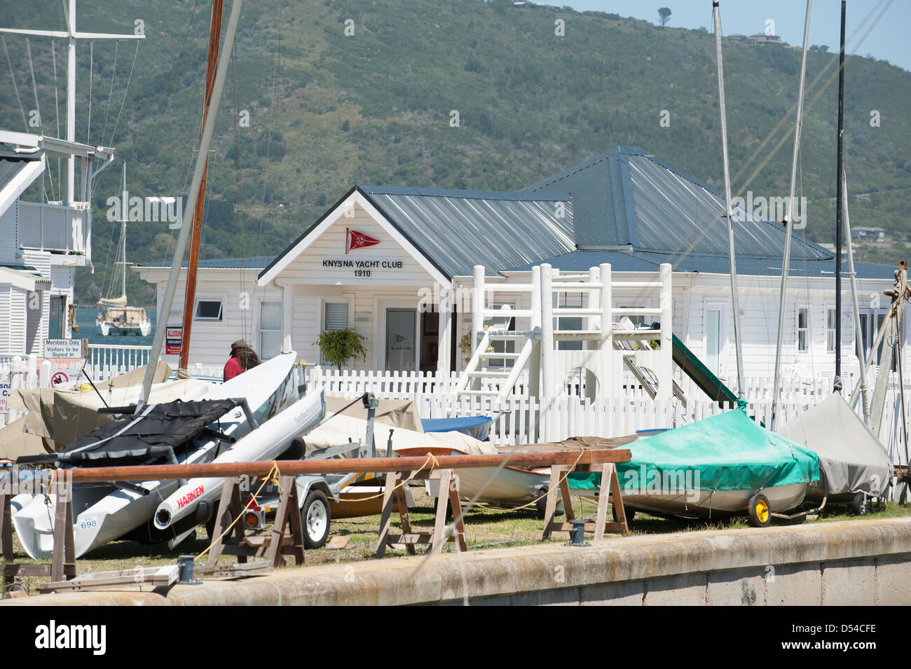 Knysna Yacht Club premises Knysna Waterfront South Africa Stock Photo ...