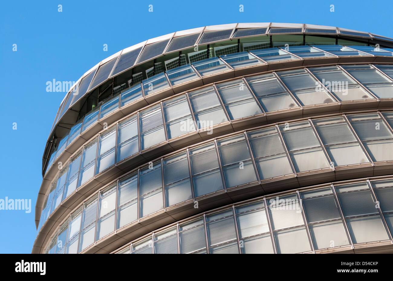 Close-up of Facade of London City Hall (Greater London Authority ...