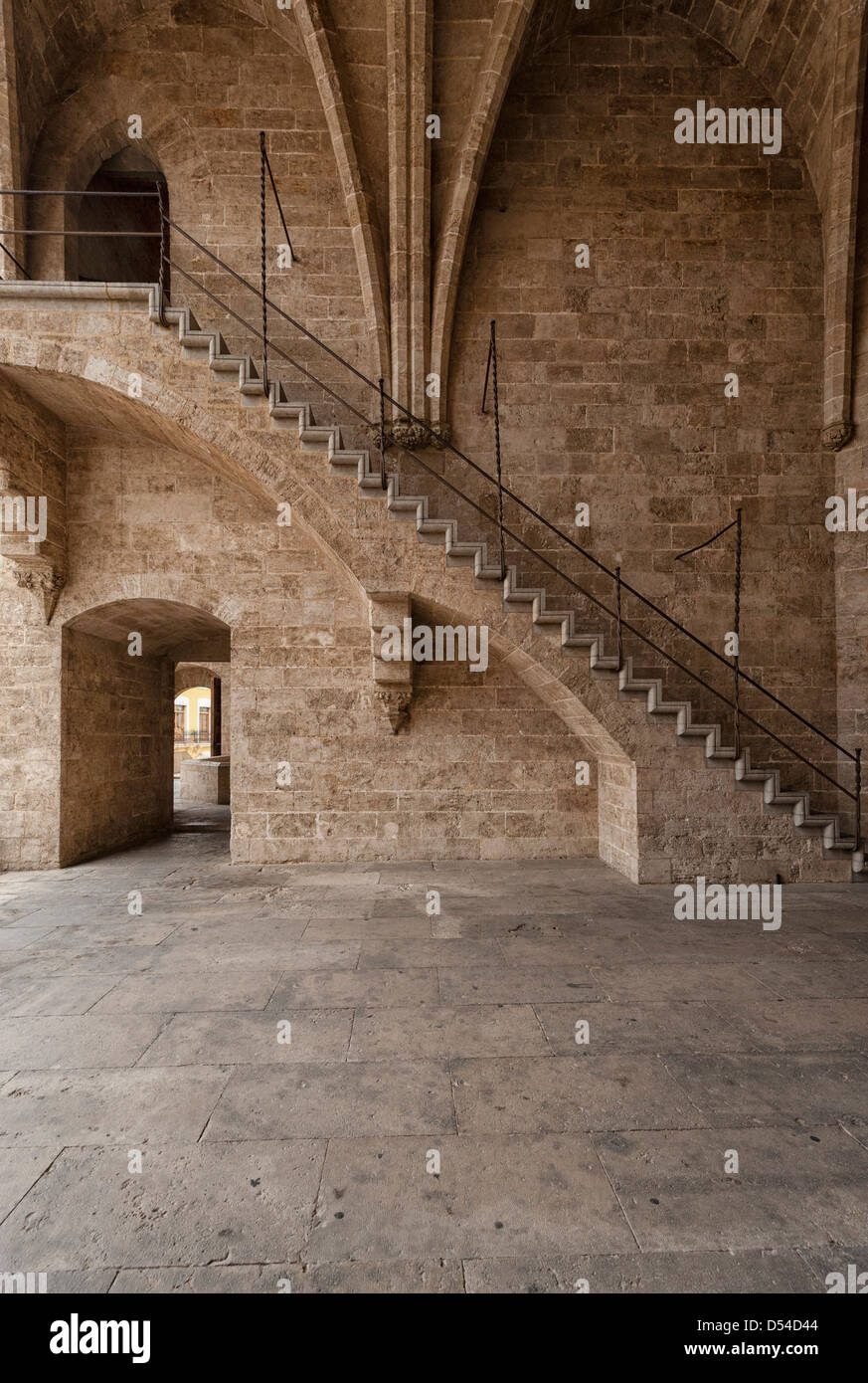 Inside the Torres de Serranos Valencia Stock Photo - Alamy