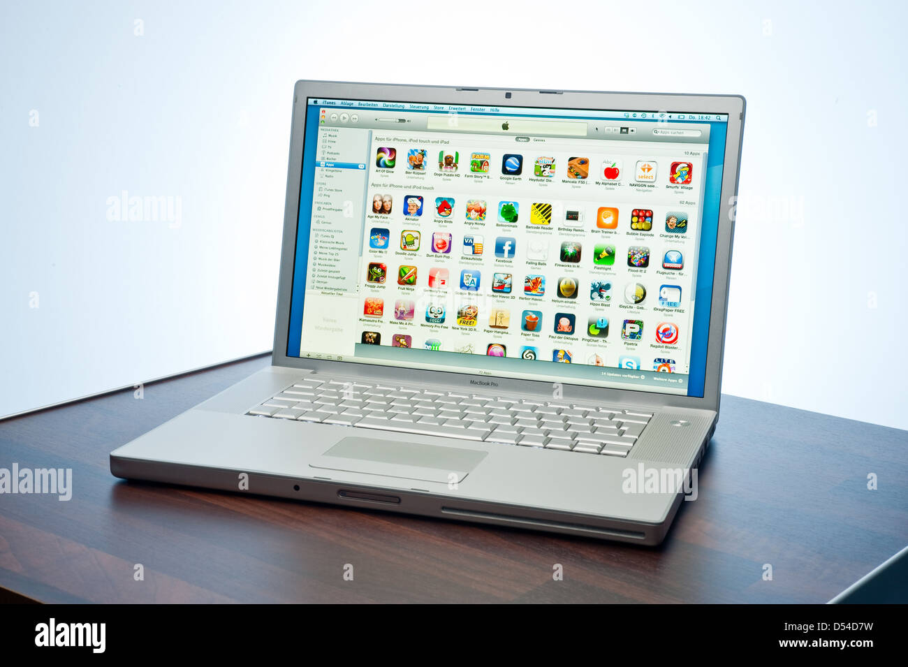 Hamburg, Germany, multimedia management software iTunes with various ...