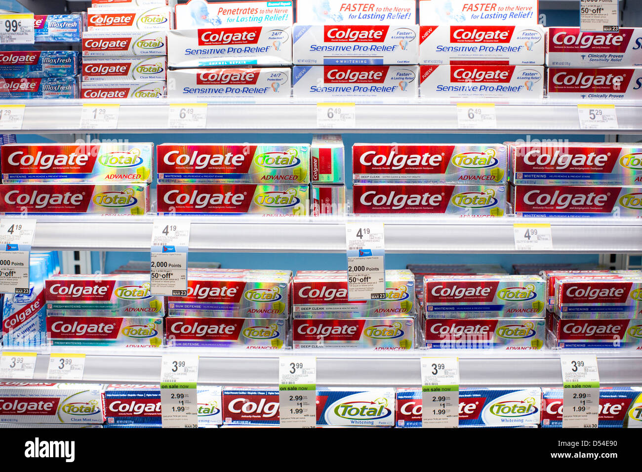 Colgate products hi-res stock photography and images - Alamy