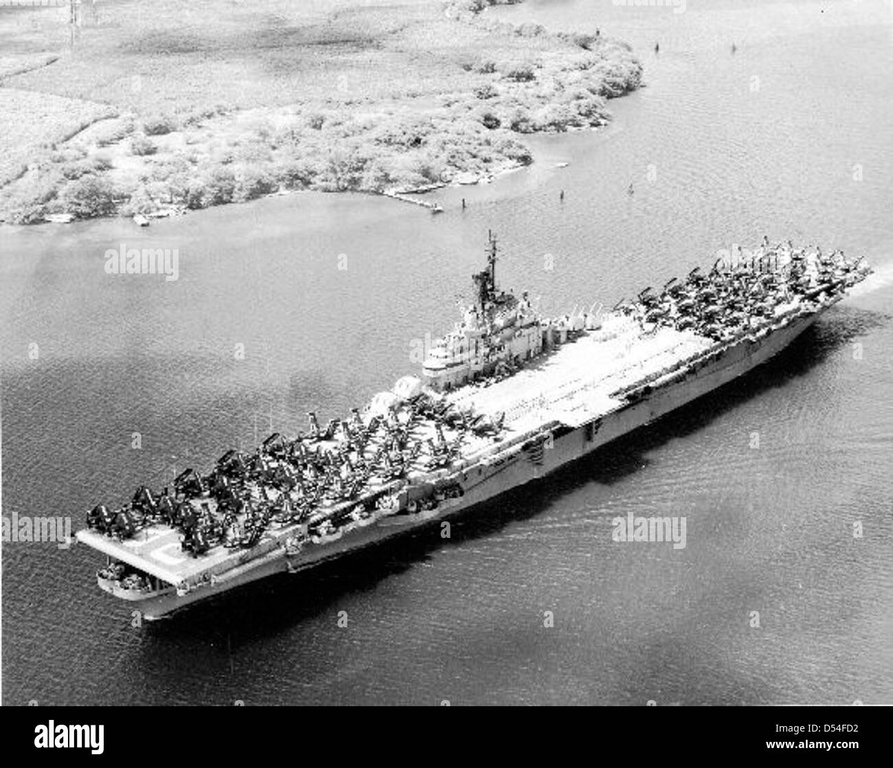The USS Antietam (CV-36) was an Essex-class aircraft carrier of the U.S ...