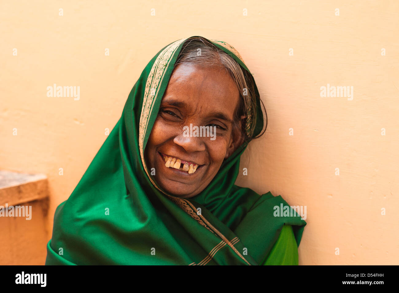 Female Digambara Jain devotee at the Jain temple in Ajmer, Rajasthan ...
