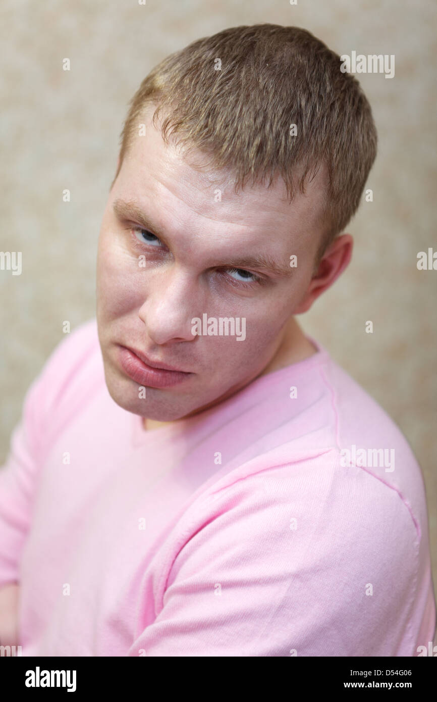 Look from under the brows hi-res stock photography and images - Alamy