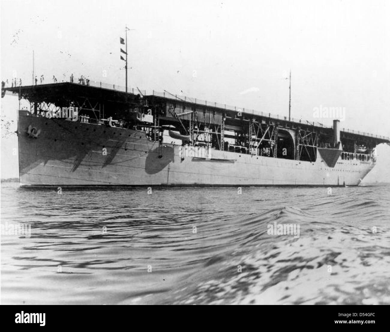 The USS Langley (CV-1), the first aircraft carrier in U.S. Navy history ...