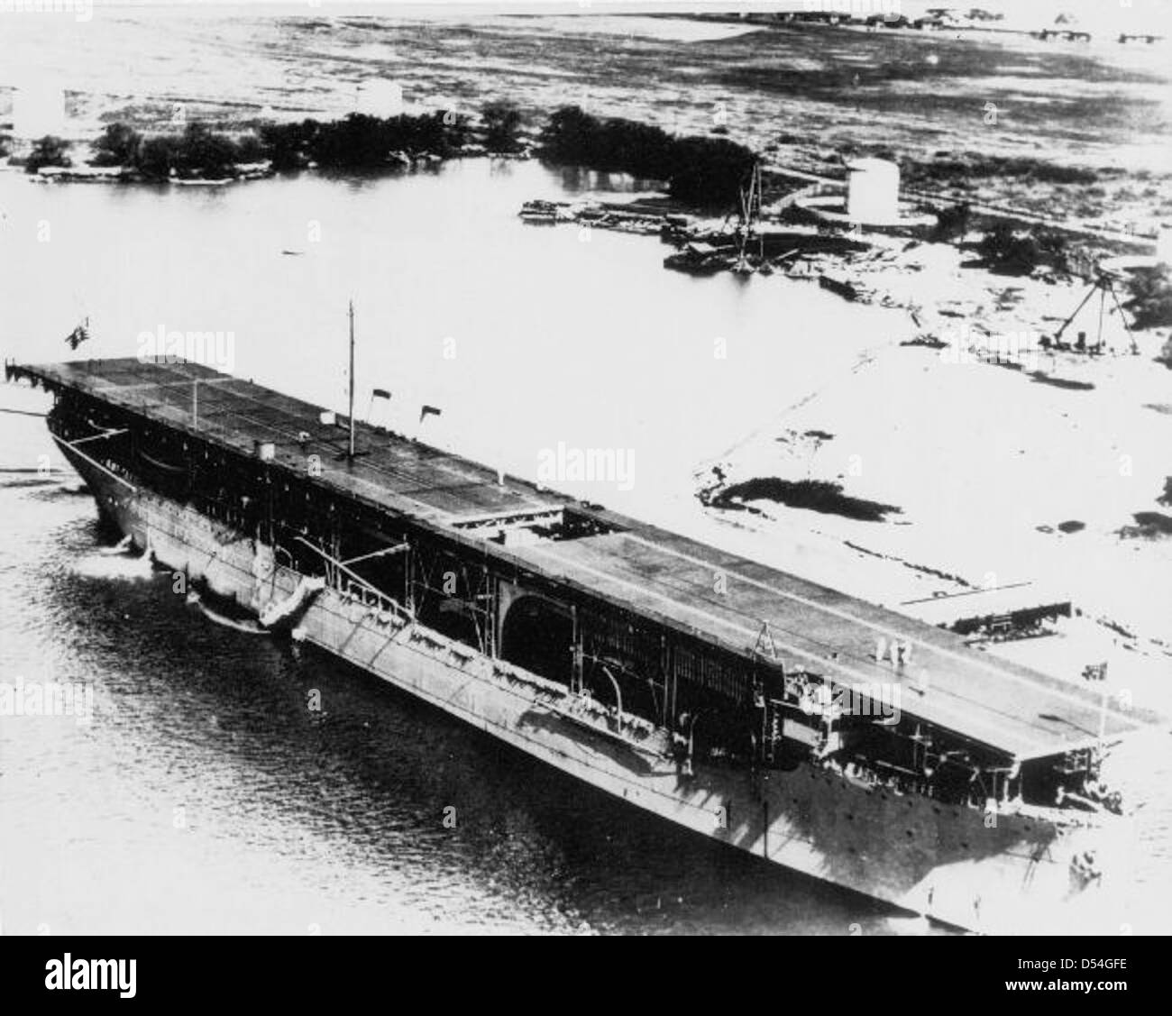 The USS Langley (CV-1), the first U.S. Navy aircraft carrier, was ...