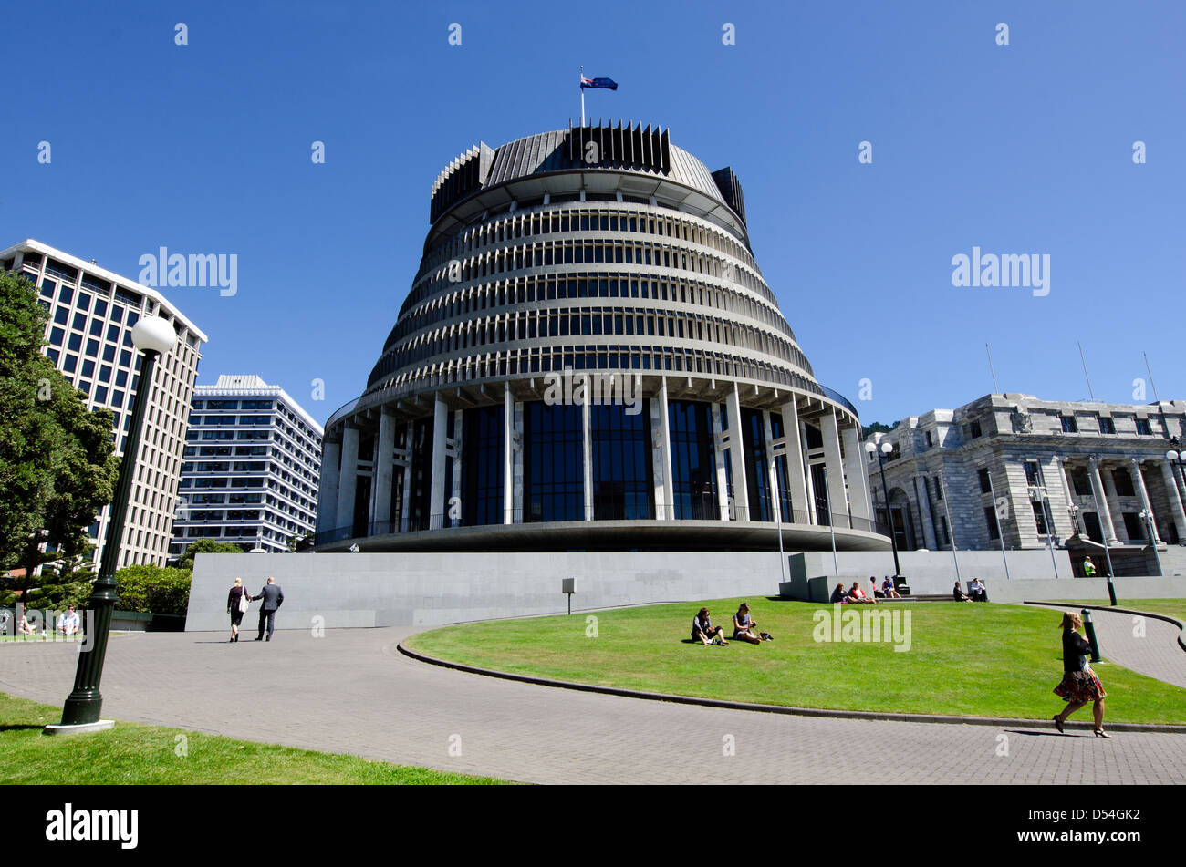 Beehive Parliament House Wellington North High Resolution Stock ...
