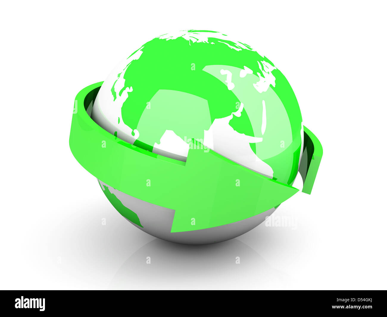 3D rendered Illustration. Symbol for the global change Stock Photo - Alamy