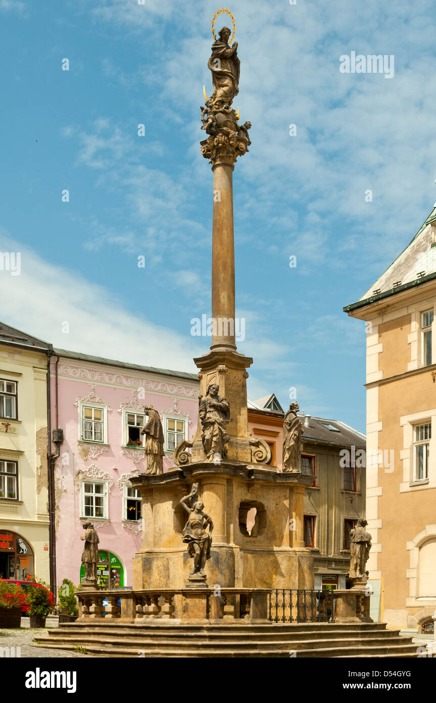 The Plague Column, Sumperk, Czech Republic Stock Photo - Alamy