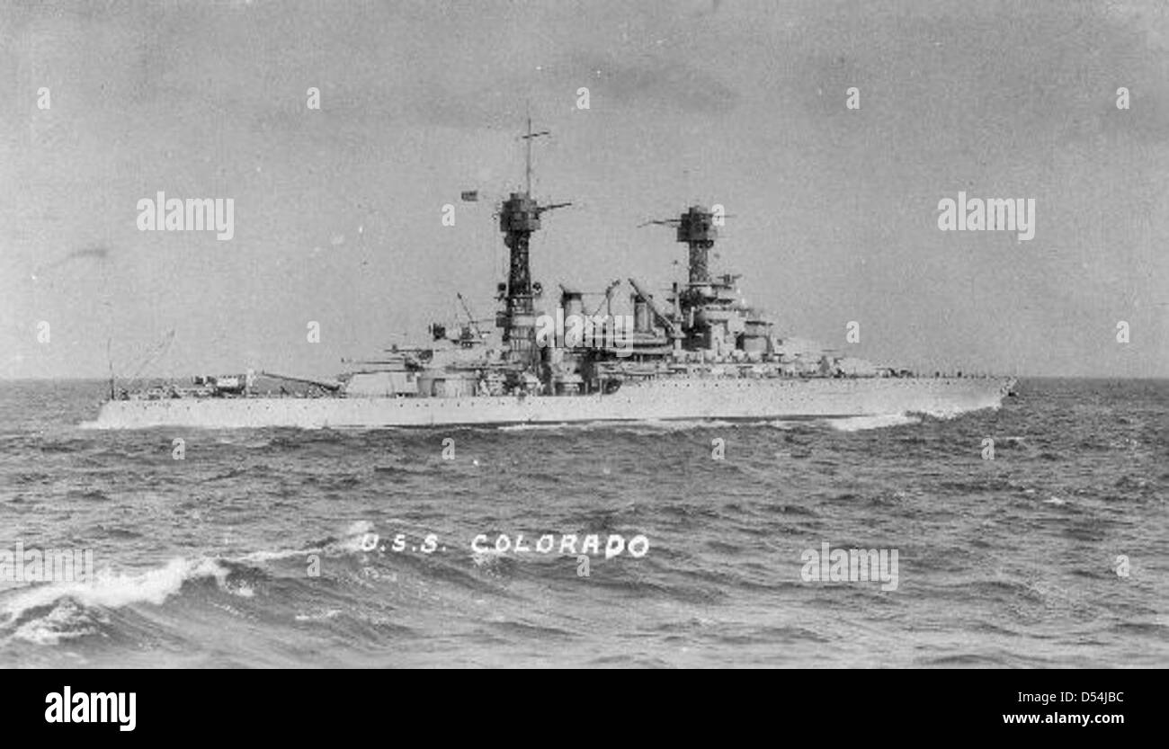 The USS Colorado (BB-45) was a battleship of the U.S. Navy, notable for ...